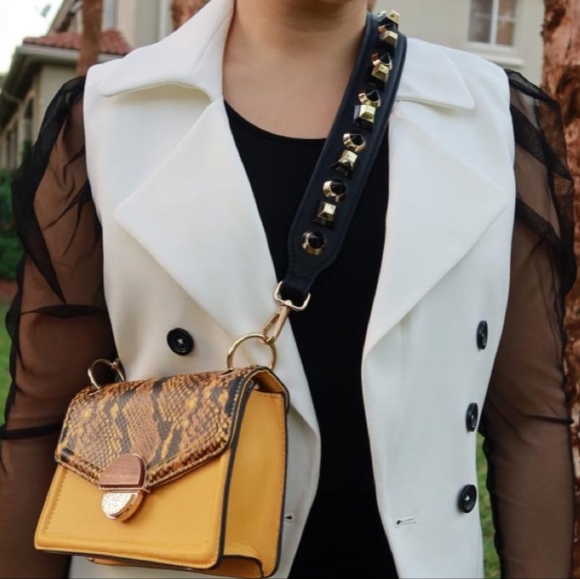 Olive & Pepper | Other | Olive Pepper Handbag Strap Blackgold Nwot ...